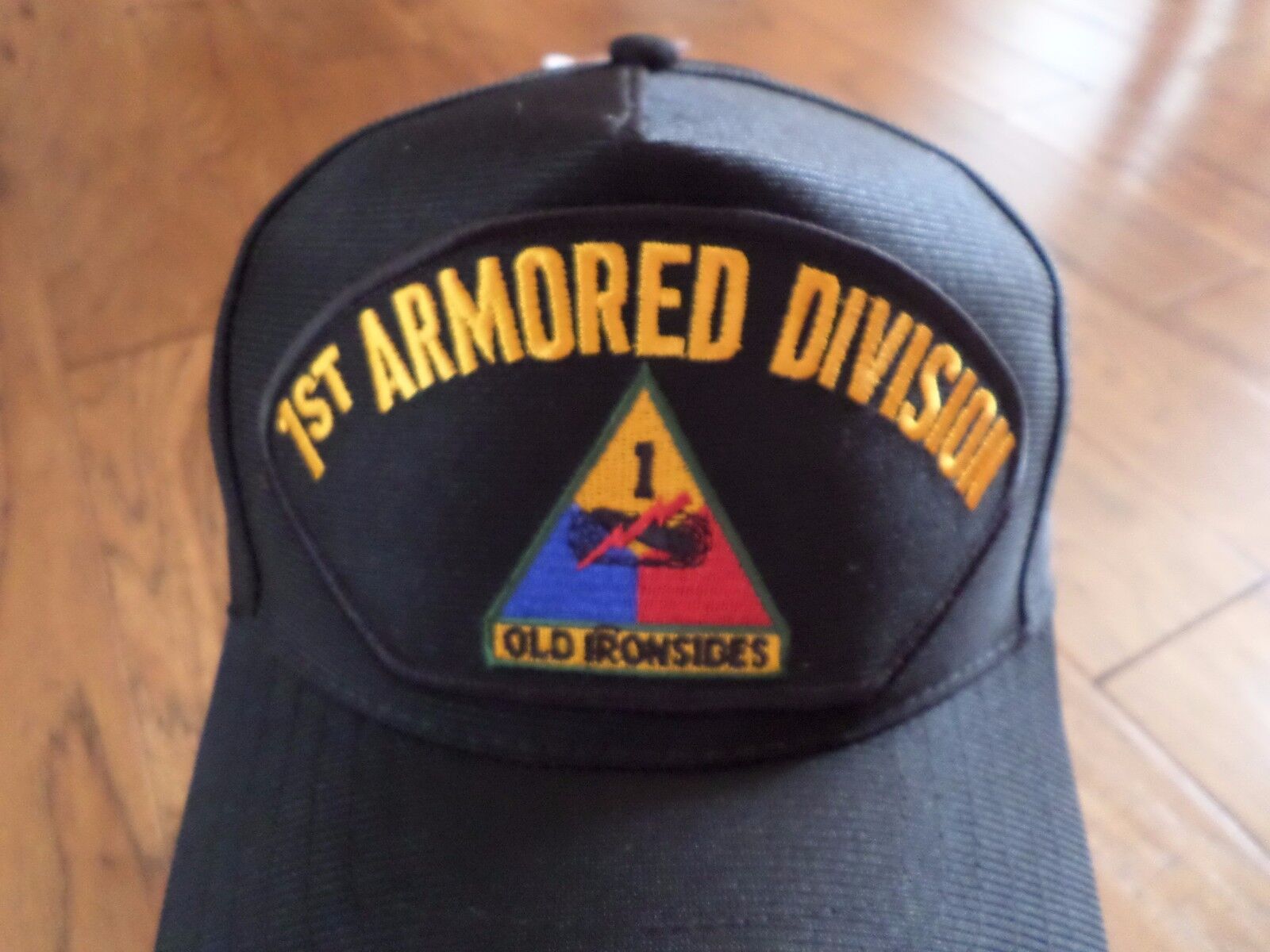 U.S ARMY 1ST ARMORED DIVISION HAT U.S MILITARY OFFICIAL BALL CAP U.S.A ...