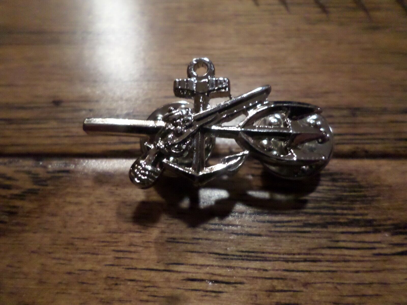 NAVY SILVER UDT HAT LAPEL PIN ENLISTED UNDERWATER DEMOLITION TEAM ...