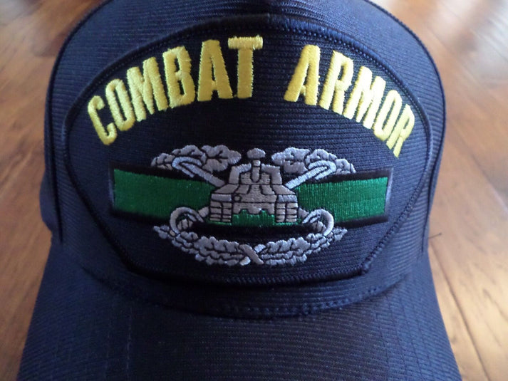 U.S ARMY COMBAT ARMORED BADGE HAT U.S MILITARY OFFICIAL BALL CAP U.S.A ...