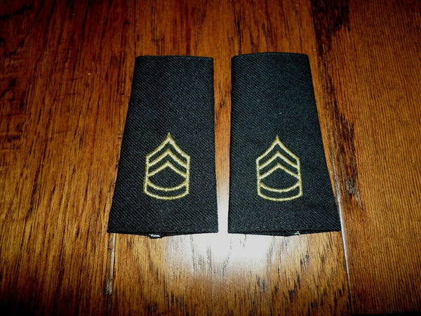 U.S MILITARY ARMY EPAULETS SERGEANT FIRST CLASS SHOULDER RANK POLICE E ...