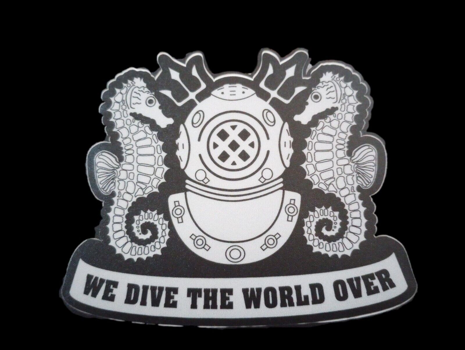 U.S MILITARY NAVY MASTER DEEP SEA DIVER WINDOW DECAL STICKER 5.25" X 4 ...