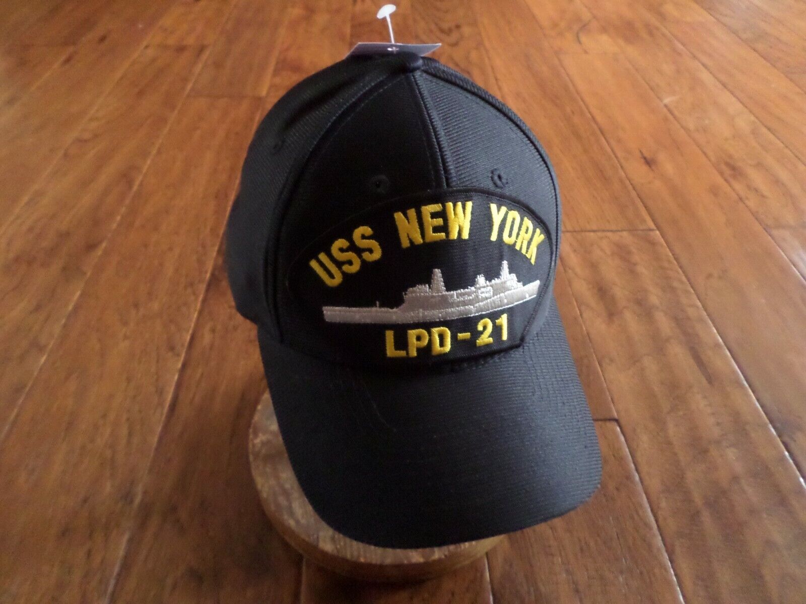 USS NEW YORK LPD-21 NAVY SHIP HAT U.S MILITARY OFFICIAL BALL CAP U.S.A ...