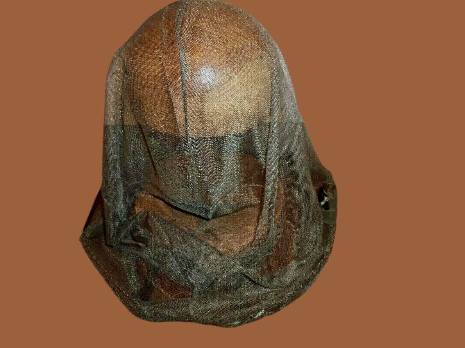 GERMAN INSECT HEAD NET HAT HELMET NET MOSQUITO NETS NEW 20 X 17 NET ON ...