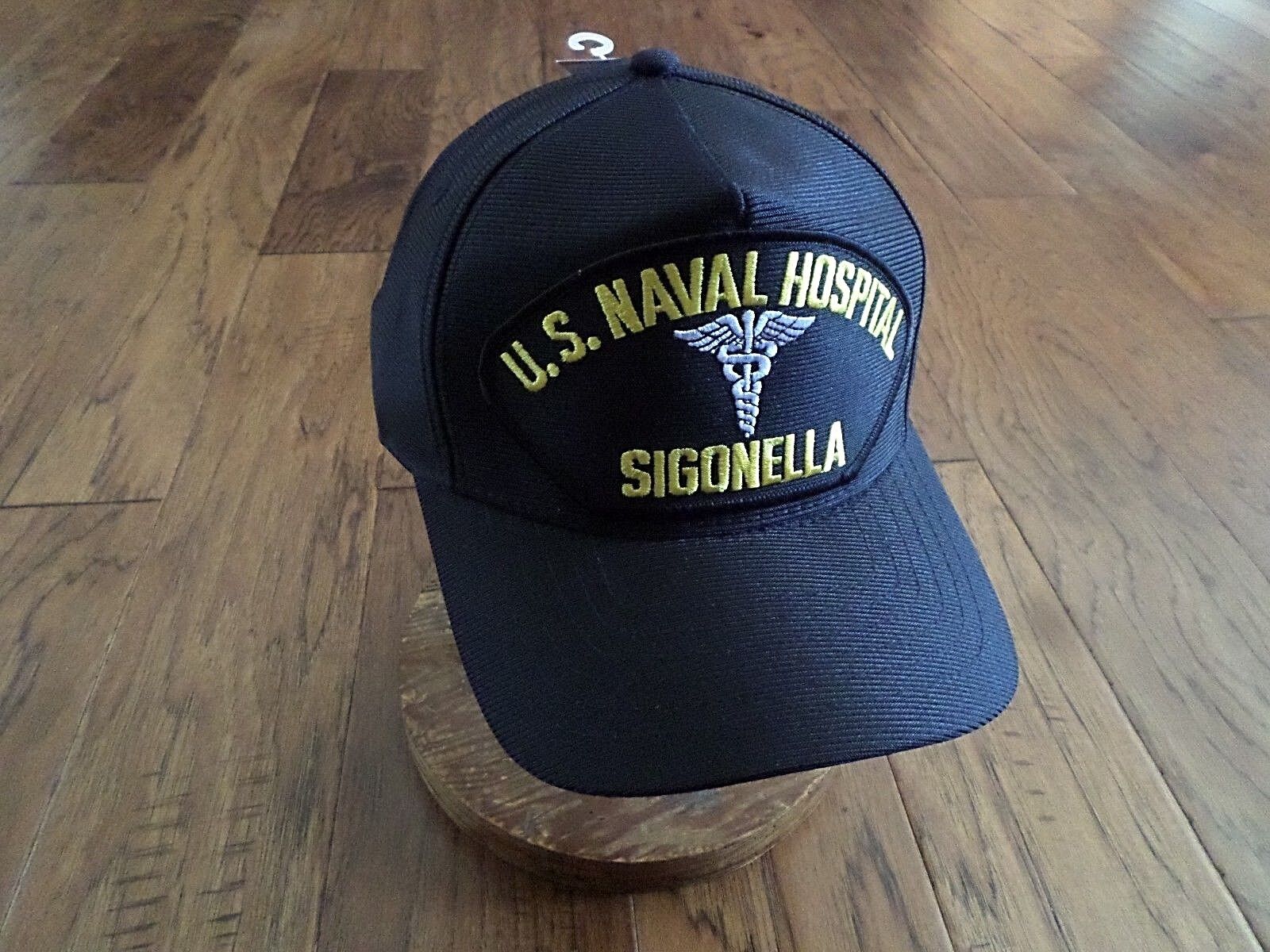 U.S NAVAL HOSPITAL SIGONELLA NAVY SHIP HAT U.S MILITARY OFFICIAL BALL ...