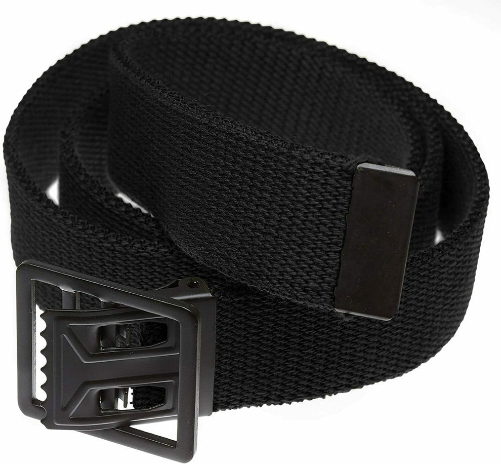 U.S MILITARY ISSUE BLACK WEB BELT WITH BLACK OPEN FACE BUCKLE ARMY 60 ...