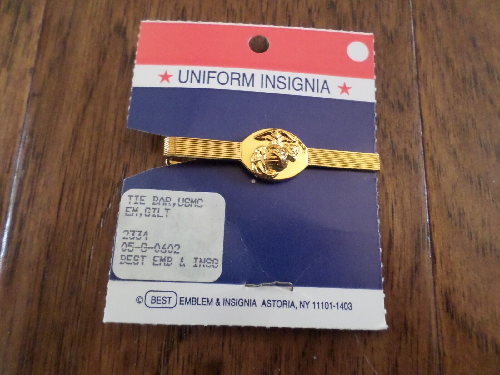 U.S MILITARY MARINE CORPS TIE BAR OR TIE TAC CLIP ON TYPE USMC INSIGNI ...