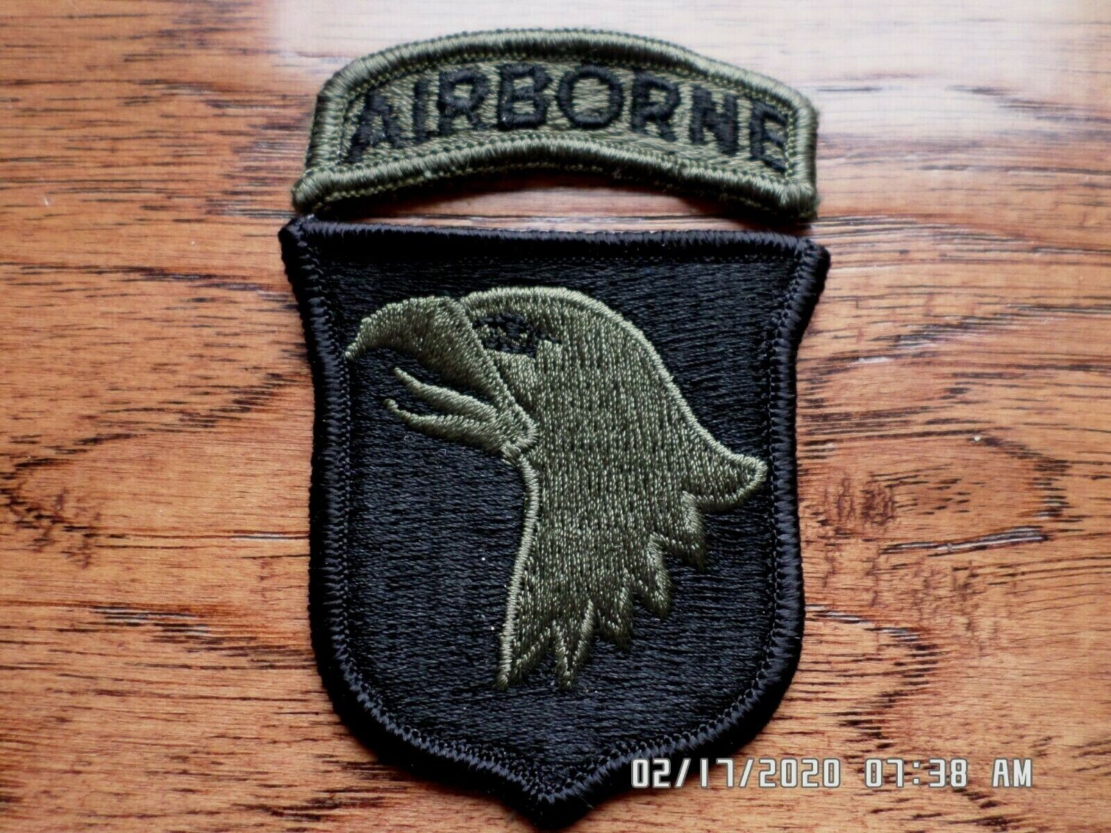 U.S ARMY 101ST AIRBORNE PATCH SHOULDER SLEEVE GENUINE MILITARY REGULAT ...