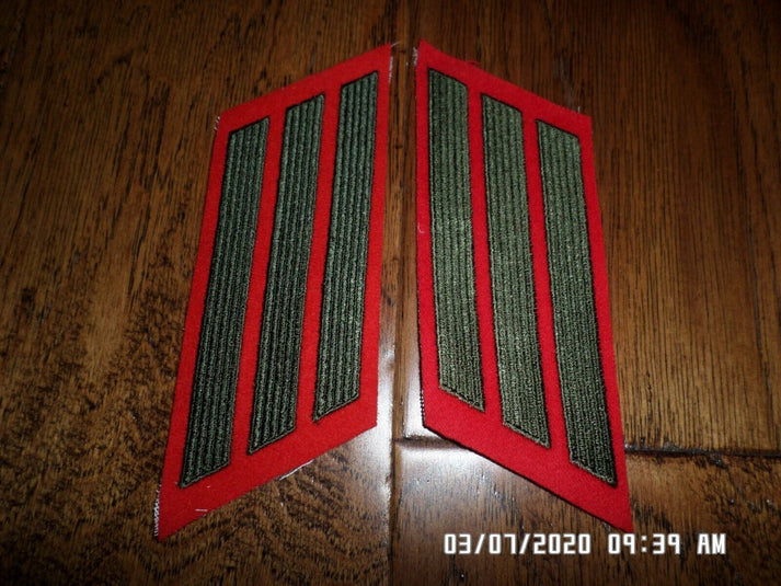 MARINE CORPS SERVICE STRIPES SLEEVE PATCHES SERVICE DRESS UNIFORM RANK ...