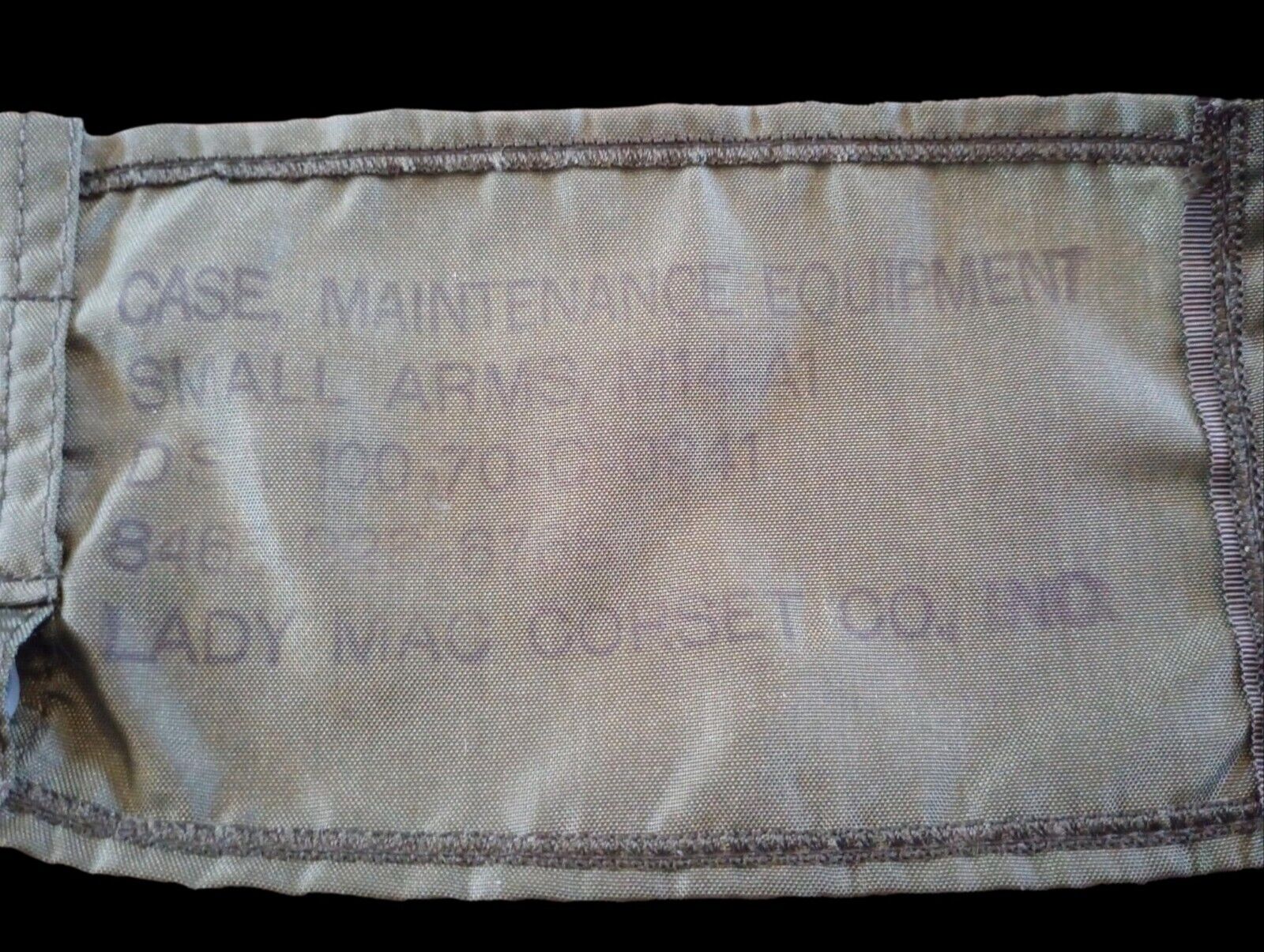 VIETNAM MAINTENANCE EQUIPMENT M1 RIFLE SMALL ARMS CLEANING KIT POUCH N ...