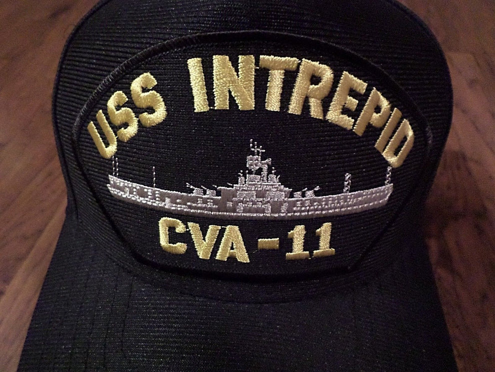 USS INTREPID CVA-11 NAVY SHIP HAT OFFICIAL U.S MILITARY BALL CAP U.S.A ...
