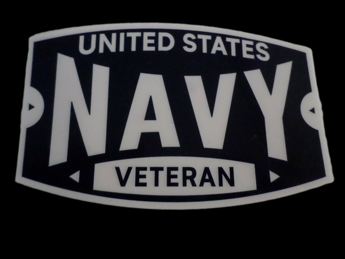 U.S MILITARY NAVY VETERAN WINDOW DECAL – Clay's Military