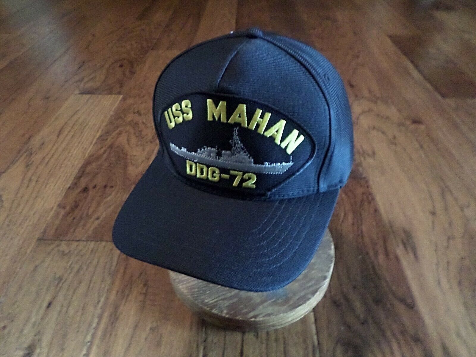 USS MAHAN DDG-72 U.S NAVY SHIP HAT OFFICIAL MILITARY BALL CAP U.S MADE ...