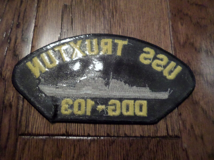 USS TRUXTUN DDG-103U.S NAVY SHIP HAT PATCH U.S.A MADE HEAT TRANSFER ...