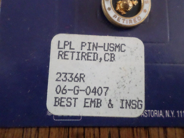 U.S MILITARY MARINE CORPS RETIRED LAPEL PIN TIE TAC EGA USMC USA MADE ...