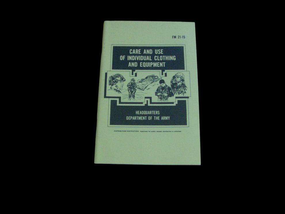 U.S ARMY HANDBOOK CARE AND USE OF CLOTHING AND EQUIPMENT – Clay's Military