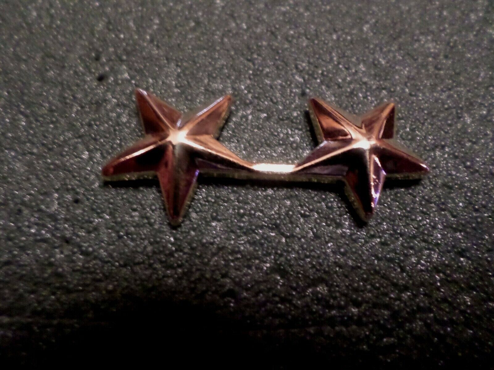 U.S MILITARY MAJOR GENERAL GOLD TWO STAR COLLAR INSIGNIA – Clay's Military