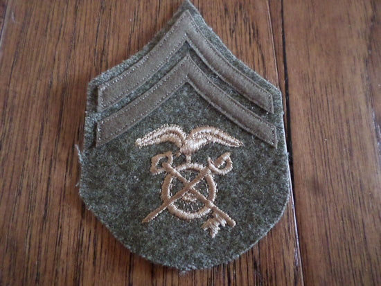 U.S MILITARY WWI CORPORAL PATCHES QUARTERMASTER 1 PAIR 2 PATCHES – Clay ...