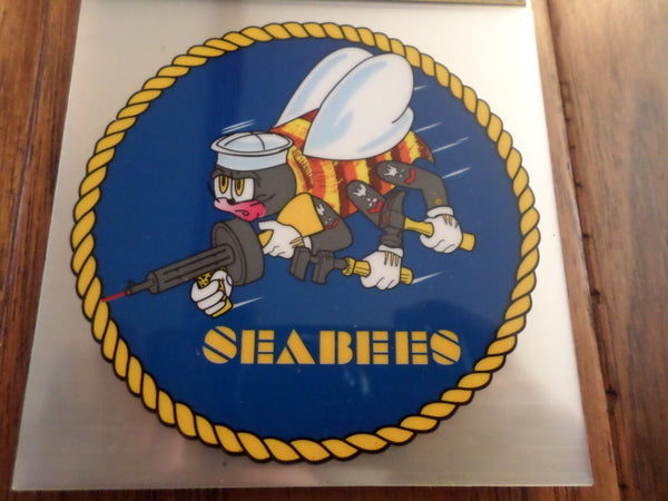 U.S MILITARY NAVY SEABEES WINDOW DECAL STICKER – Clay's Military