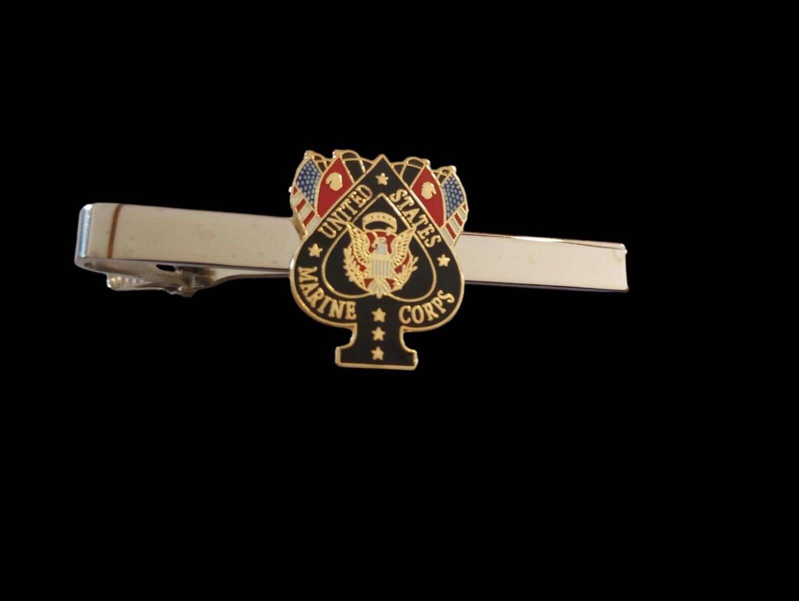 U.S MILITARY MARINE CORPS FLAGS TIE BAR OR TIE TAC CLIP ON TYPE USMC S ...