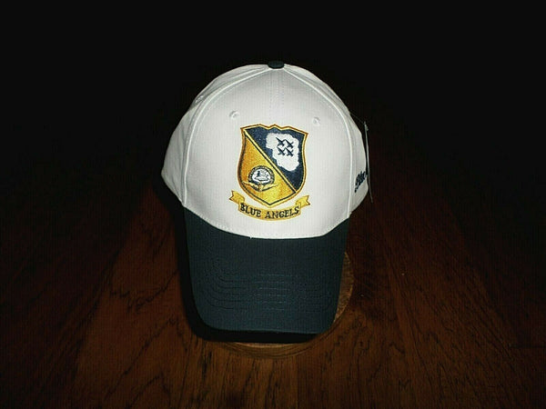U.S NAVY BLUE ANGELS HAT BALL CAP NAVY PILOT WHITE BLUE VISOR – Clay's ...