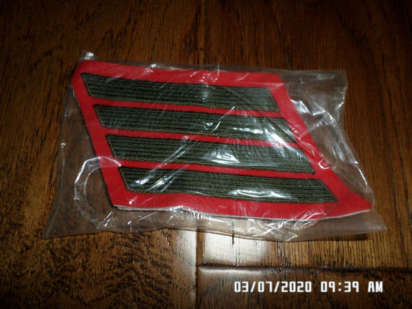 MARINE CORPS SERVICE STRIPES SLEEVE PATCHES SERVICE DRESS UNIFORM RANK ...