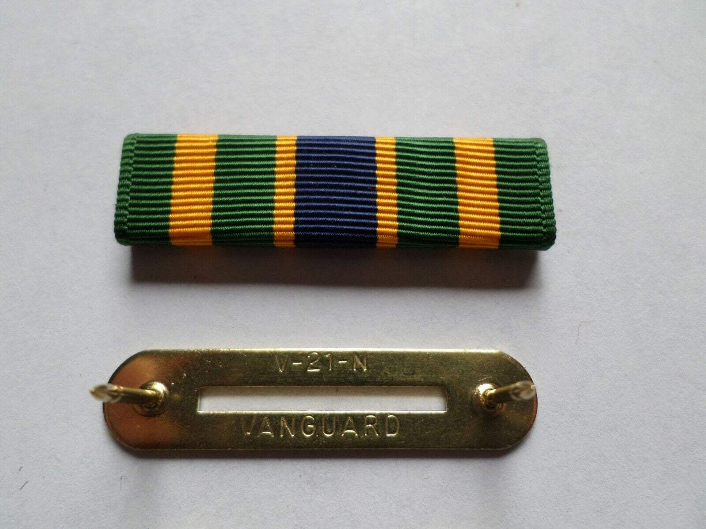 ARMY NCOPD RIBBON WITH BRASS RIBBON HOLDER US MILITARY ISSUE VETERAN ...