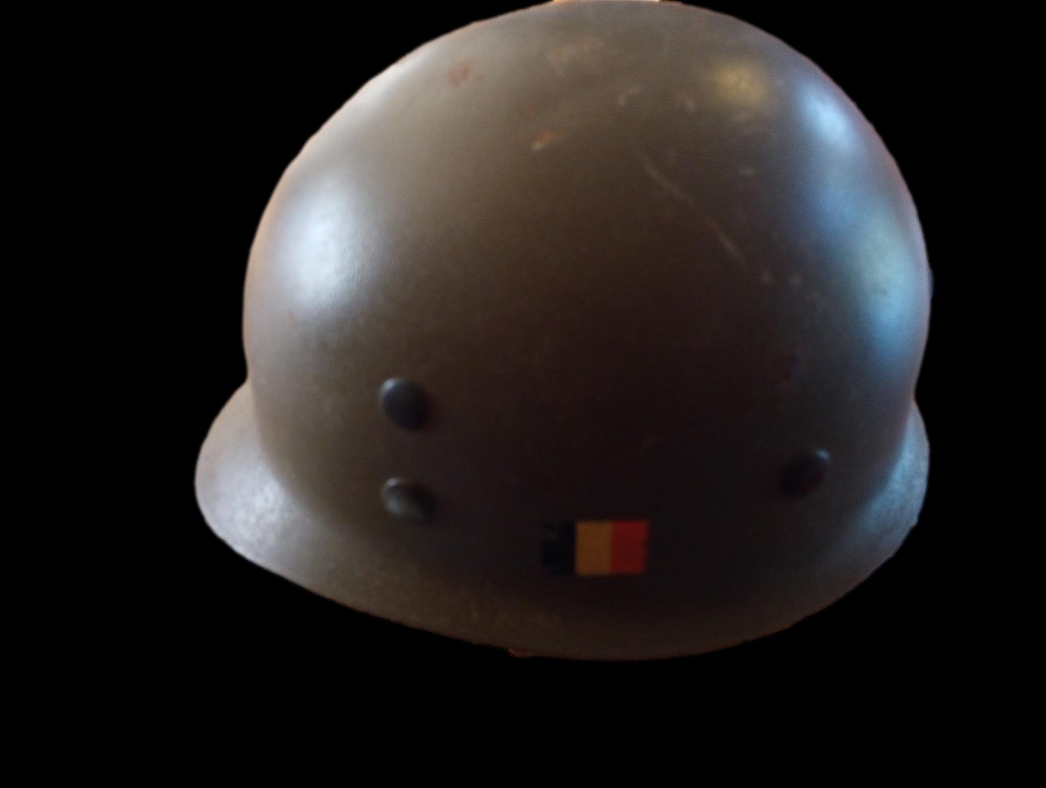 BELGIAN MILITARY M71 AIRBORNE PARATROOPER HELMET GERMAN MADE BELGIUM H ...