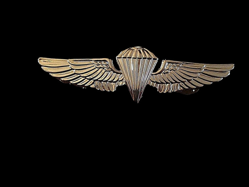 U.S MILITARY NAVY / MARINE CORPS GOLD PARACHUTIST PARATROOPER JUMP WIN ...
