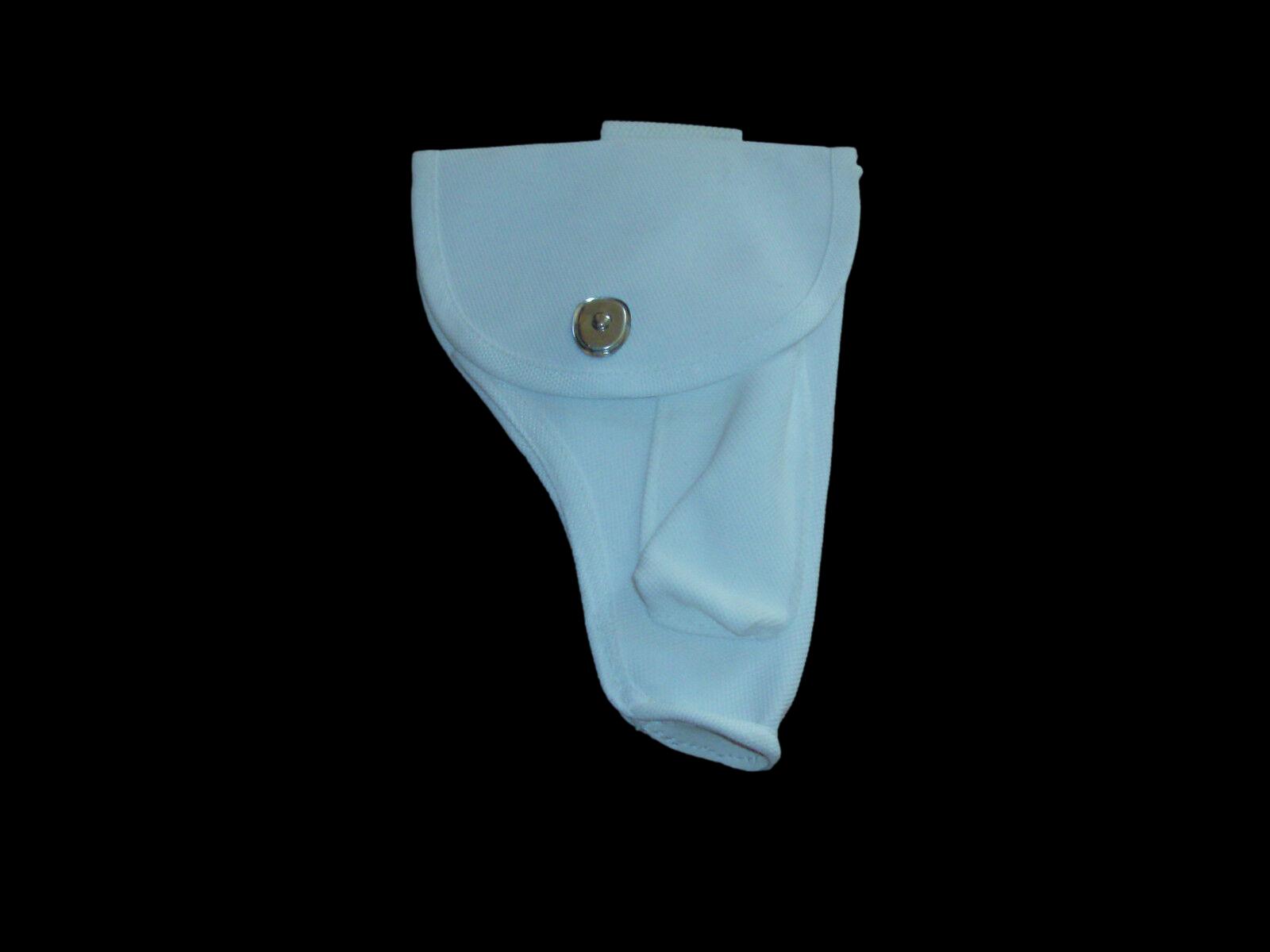 ITALIAN MILITARY POLICE PARADE WHITE BELT HOLSTER WITH CLIP POUCH NYLO ...