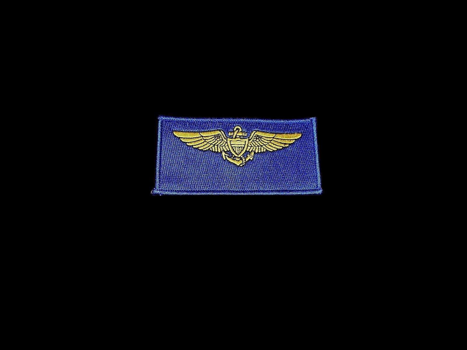 U.S. MILITARY NAVY AVIATOR PATCH FLIGHT SUIT CHEST TAB U.S NAVY 4" X 2 ...